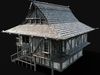 JAPAN CHINESE FEUDAL HOUSE DOJO HUT SAMURAI NINJA COLLECTION AAA VR ...
