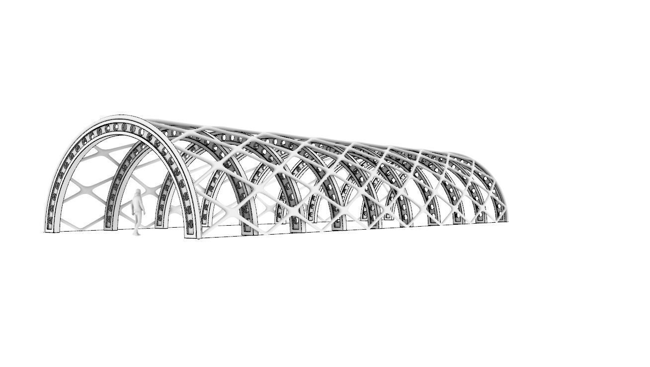 Shade Structure Architectural Stand Alone Structure 3D model | CGTrader