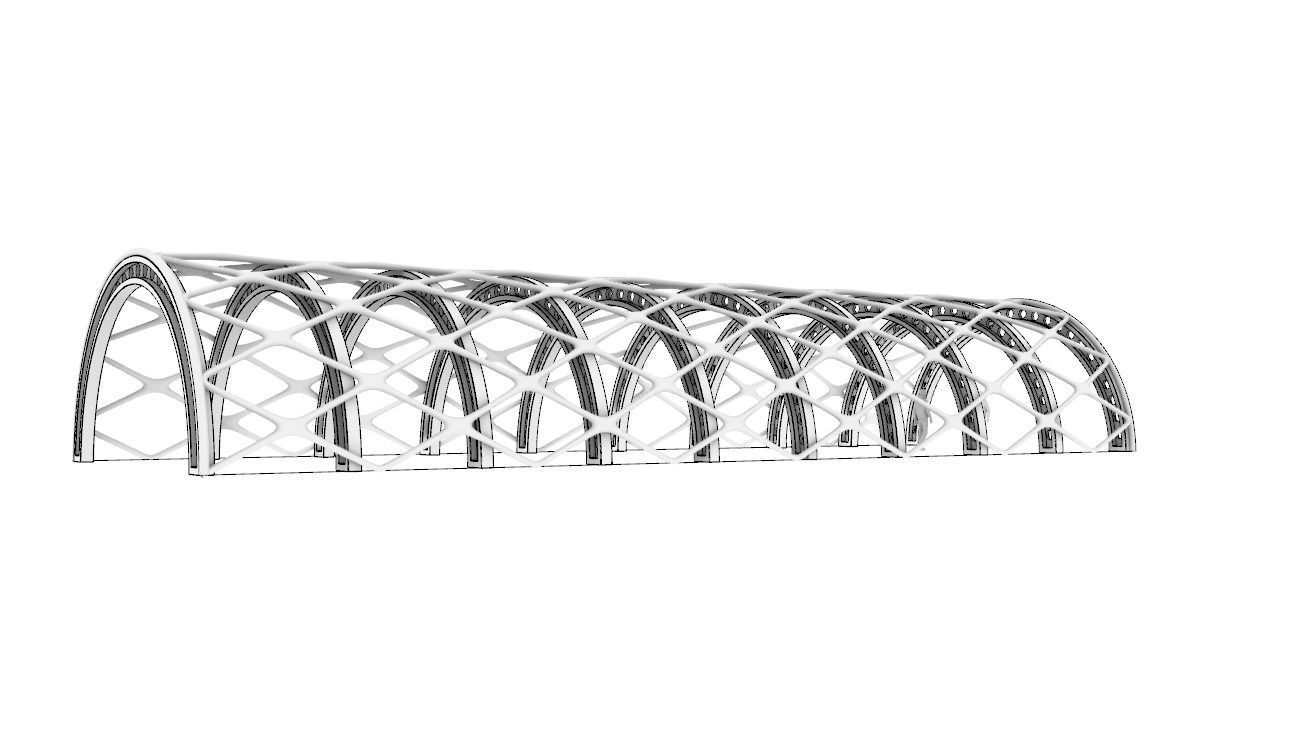Shade Structure Architectural Stand Alone Structure 3D model | CGTrader