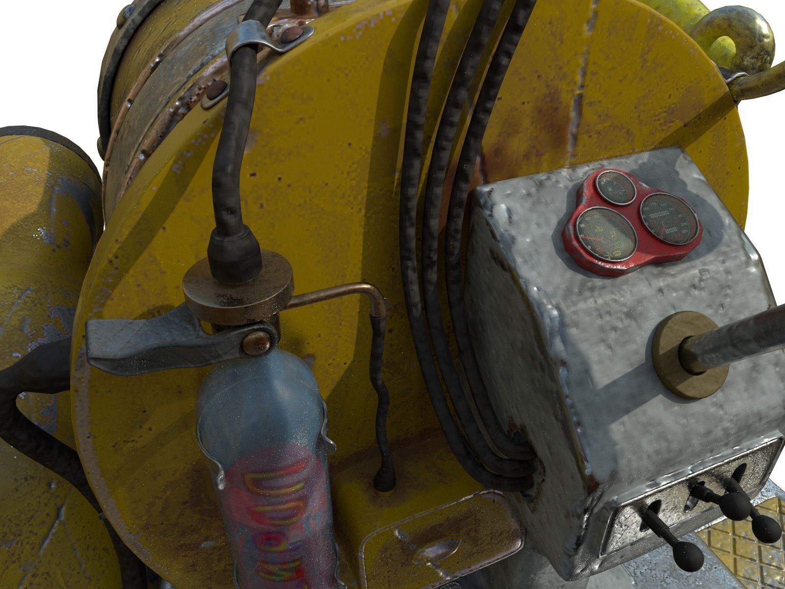 Syrup car free 3D model rigged | CGTrader