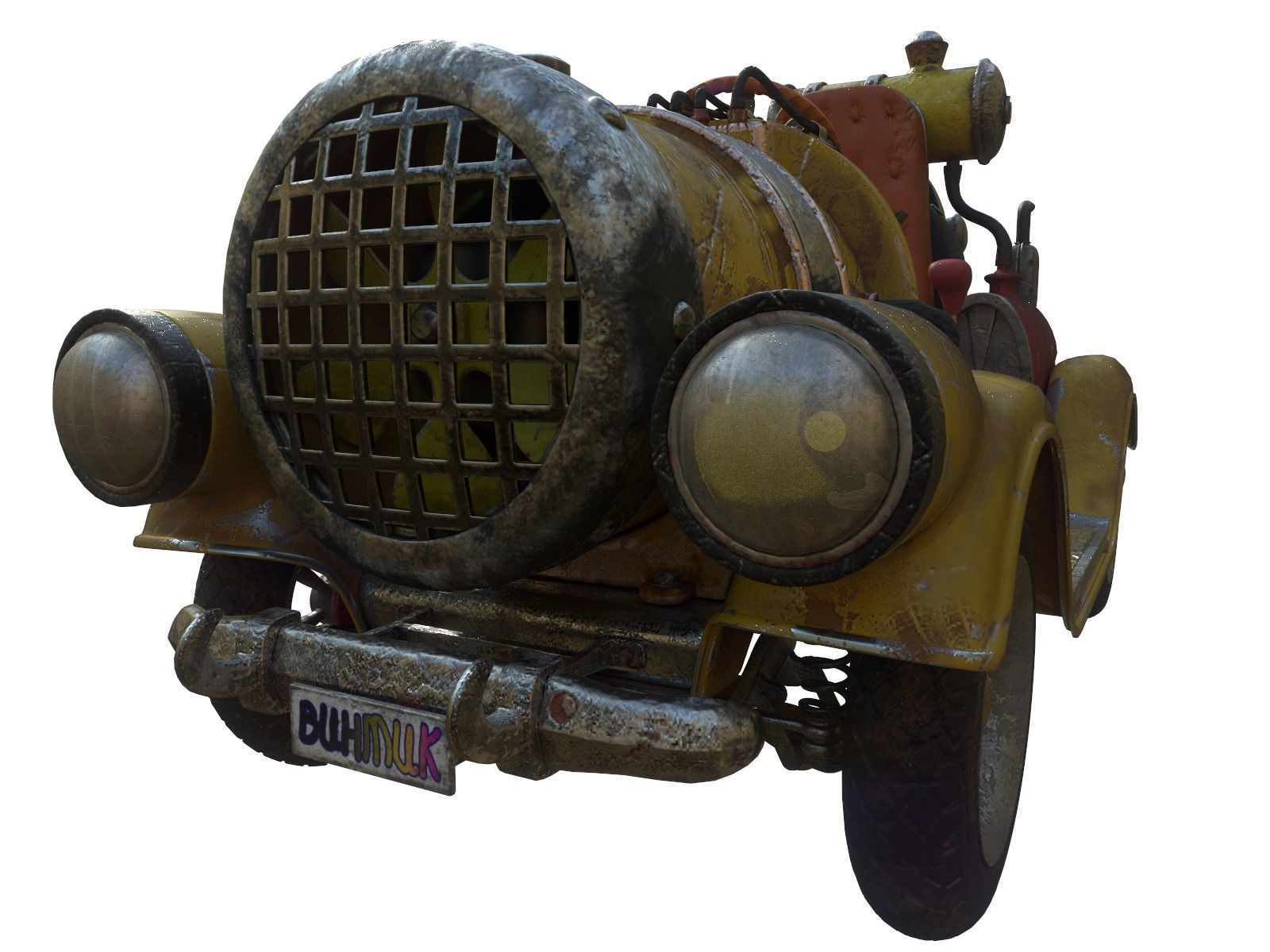 Syrup car free 3D model rigged | CGTrader