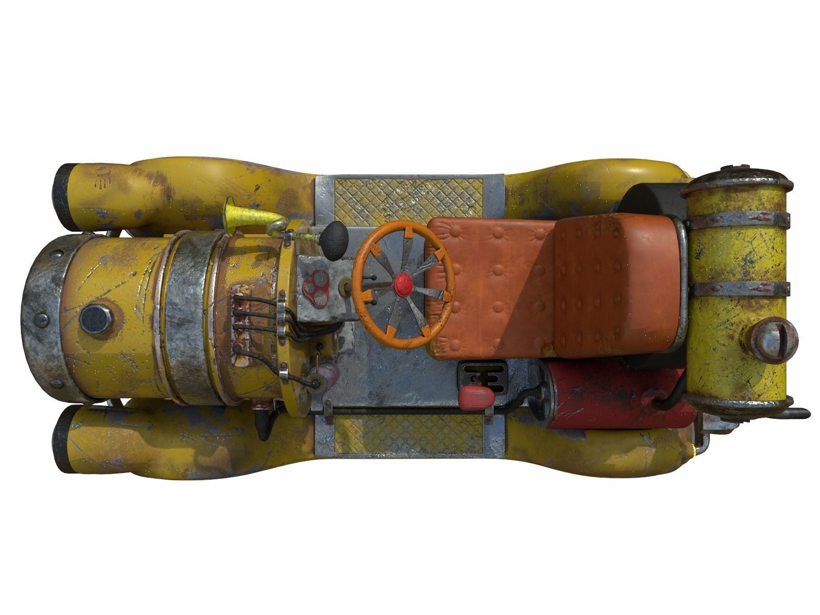 Syrup car free 3D model rigged | CGTrader