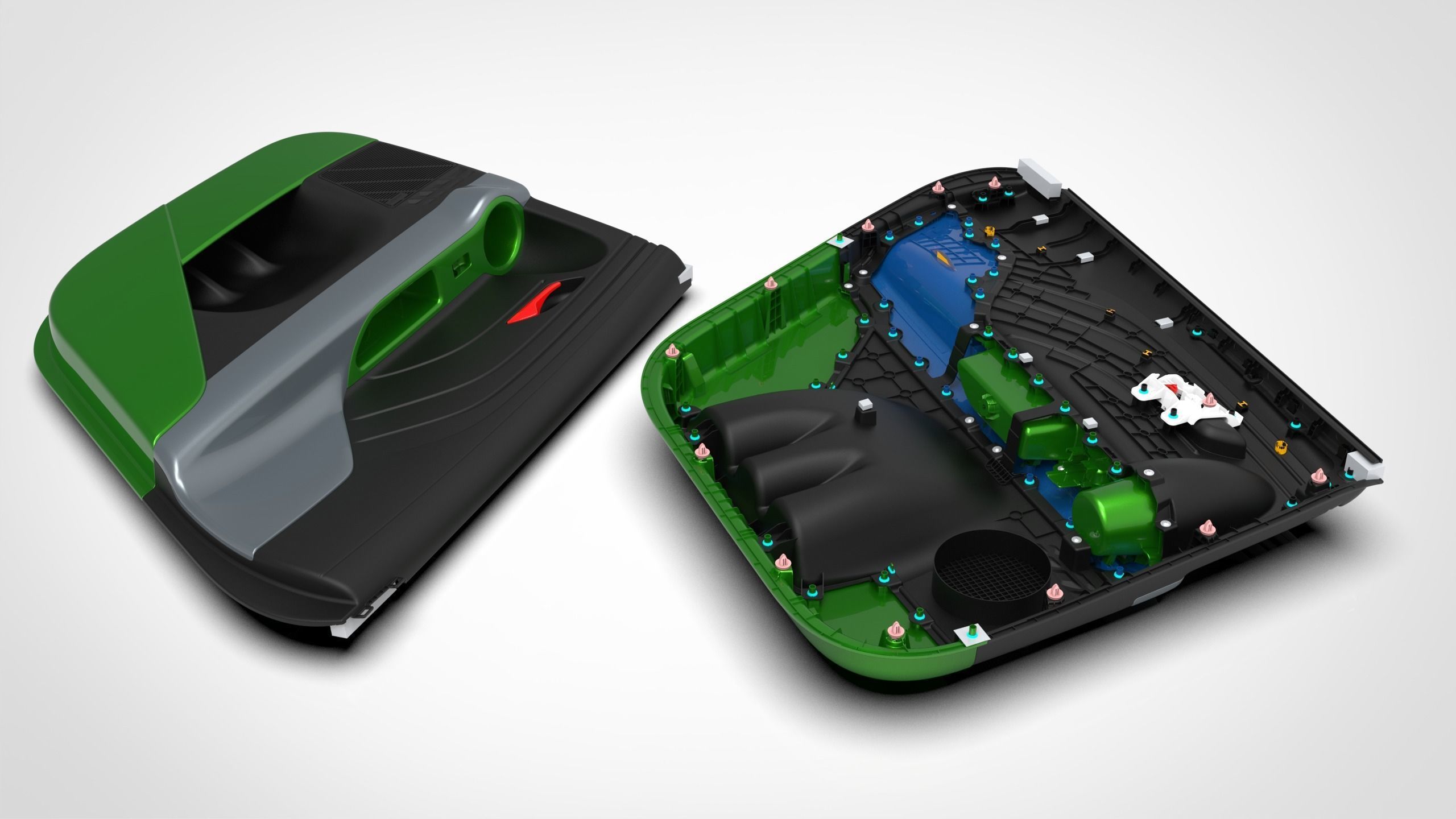 Cars Door and Speaker Bose 3D model rigged | CGTrader