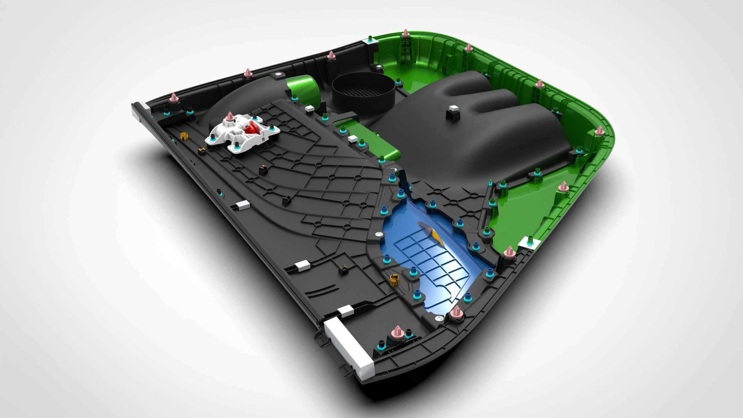 Cars Door and Speaker Bose 3D model rigged | CGTrader