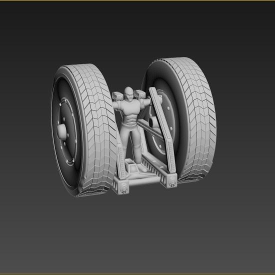 Twisted Metal 2 Axel 3D model 3D printable | CGTrader