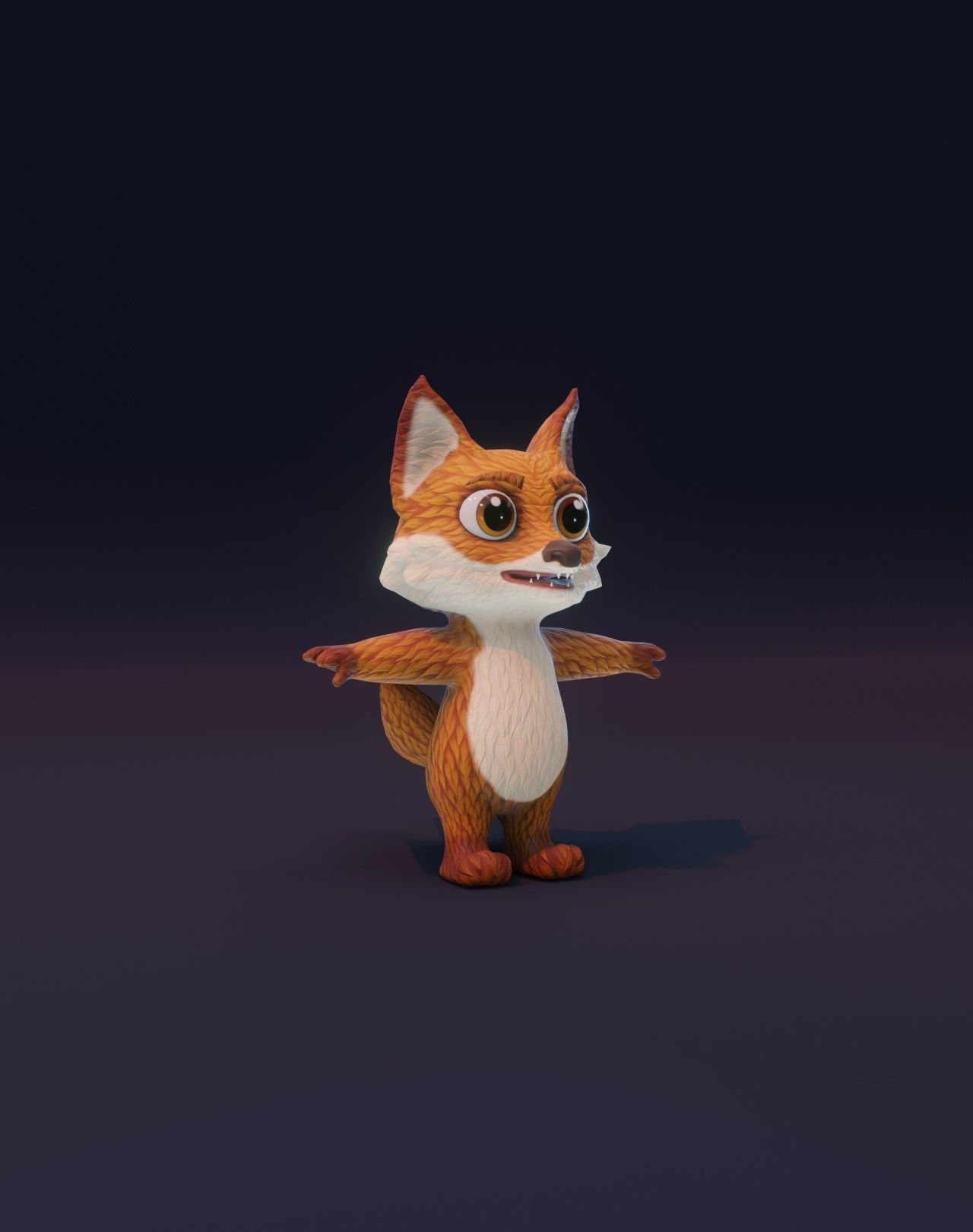 3D model Cartoon Fox 3D Models VR / AR / low-poly | CGTrader