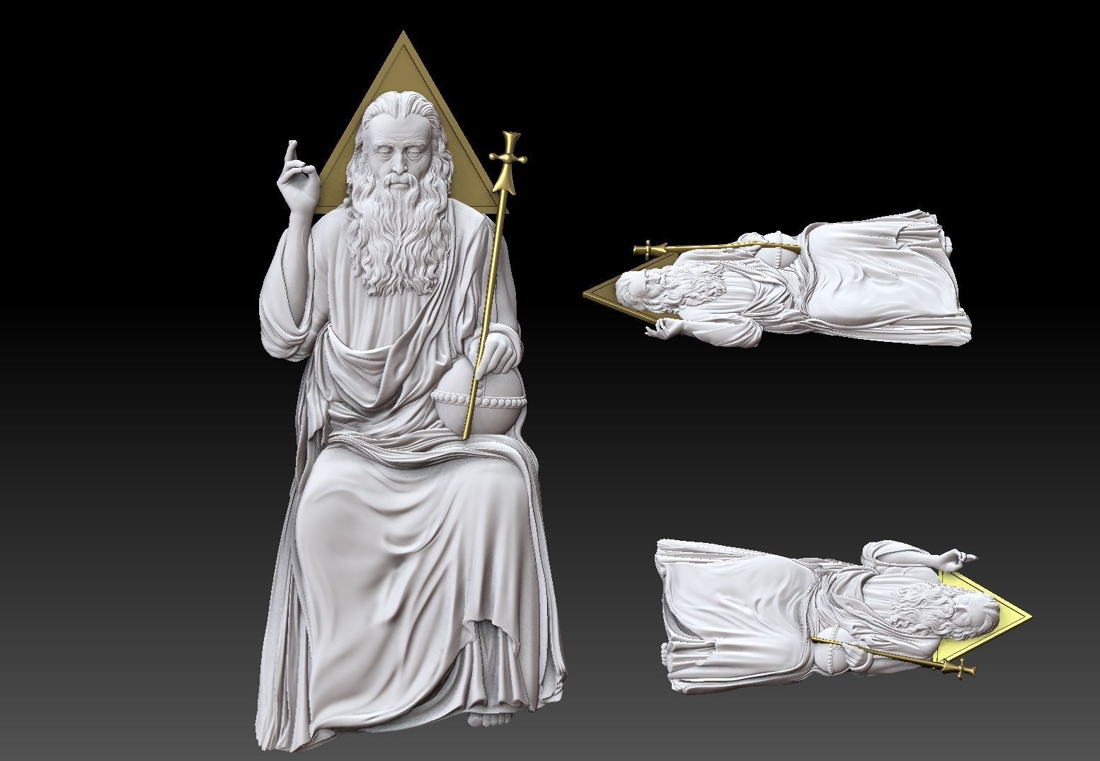 christian god 3D model 3D printable | CGTrader