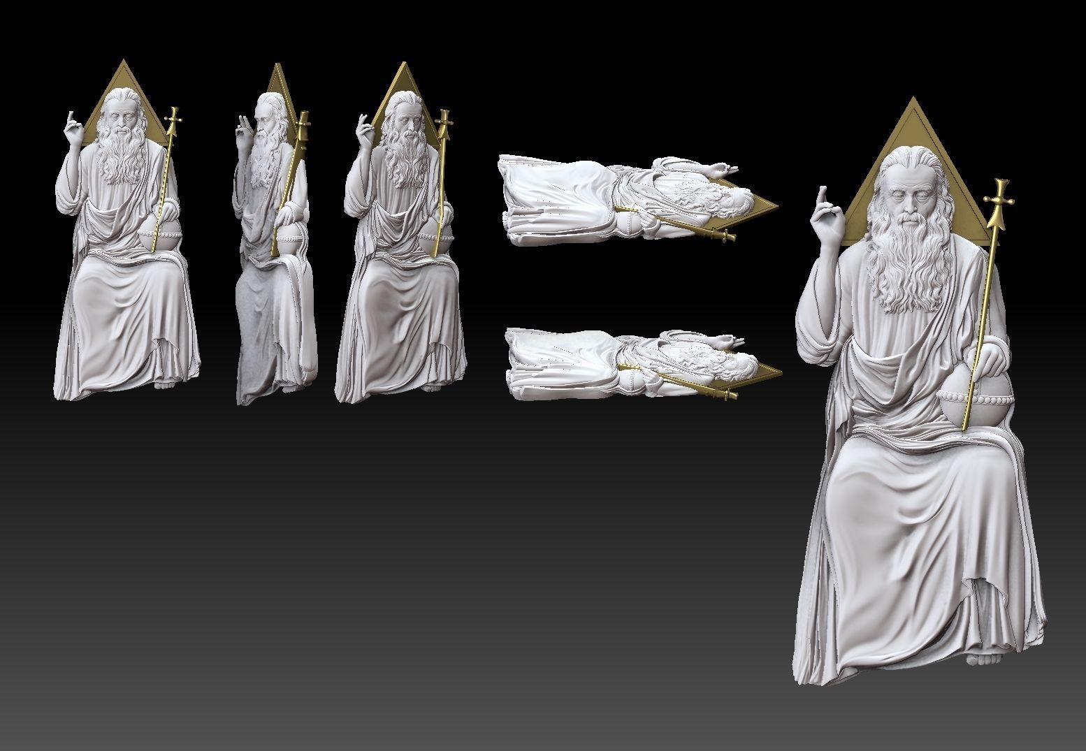 christian god 3D model 3D printable | CGTrader