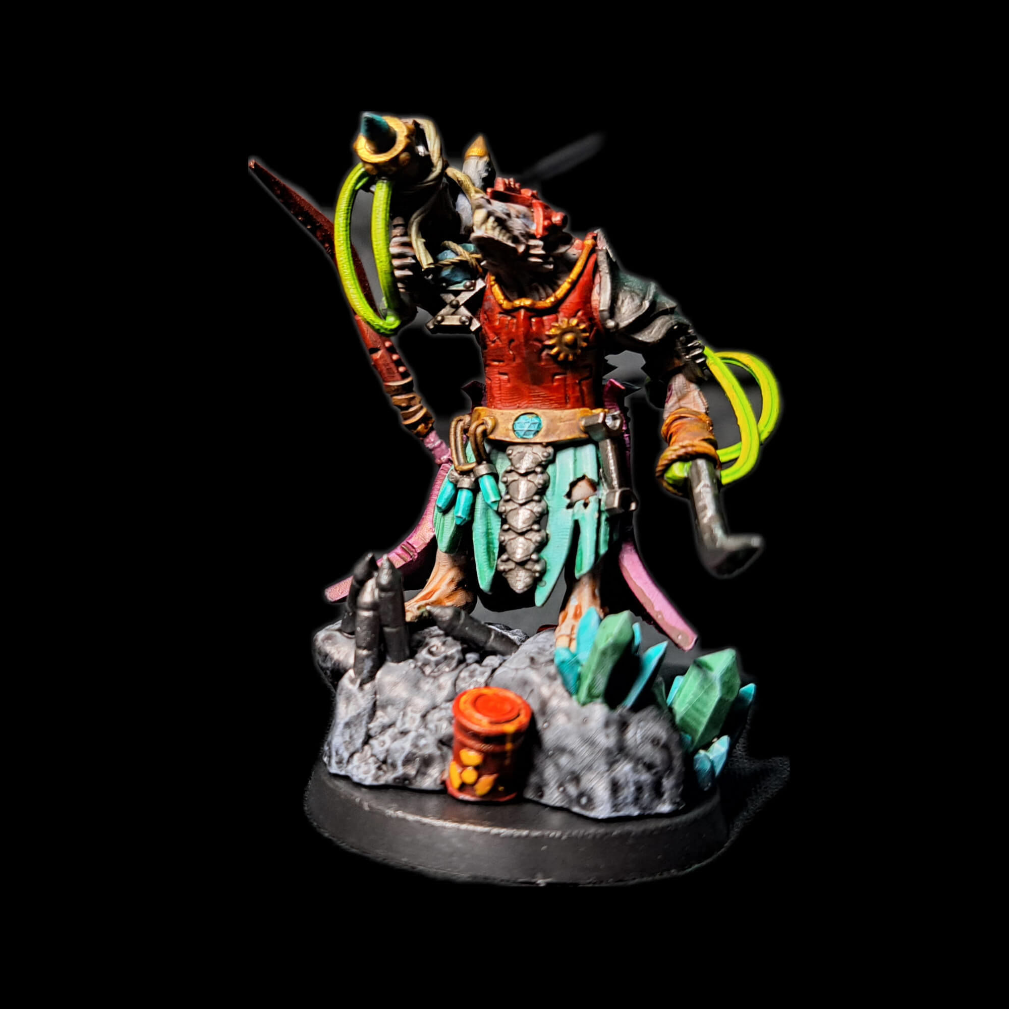 Ratkin Warlock Engineer With Missile Launcher 3D model 3D printable ...