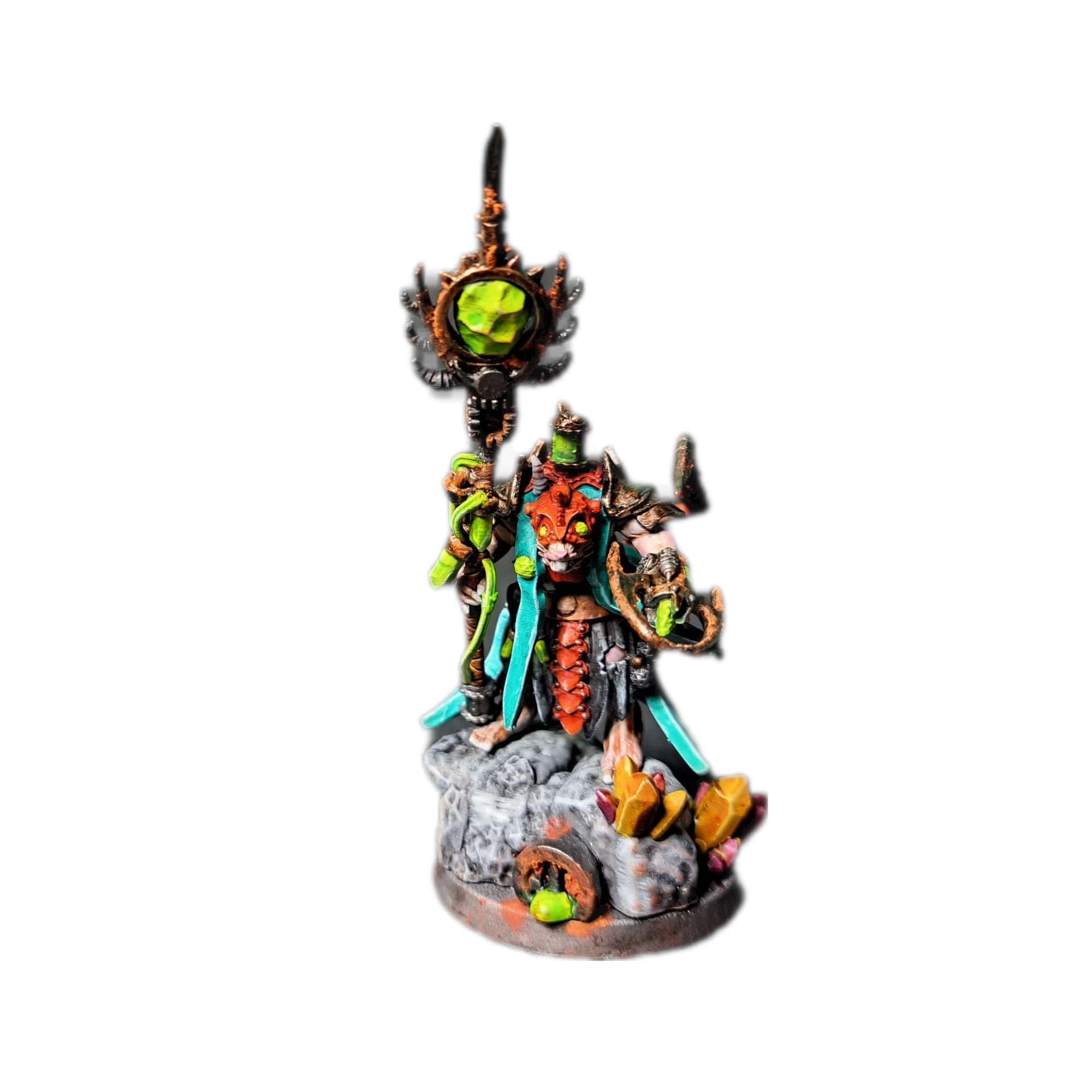 Ratkin Supreme Warlock Fantasy Resin Miniature 3D model 3D printable ...