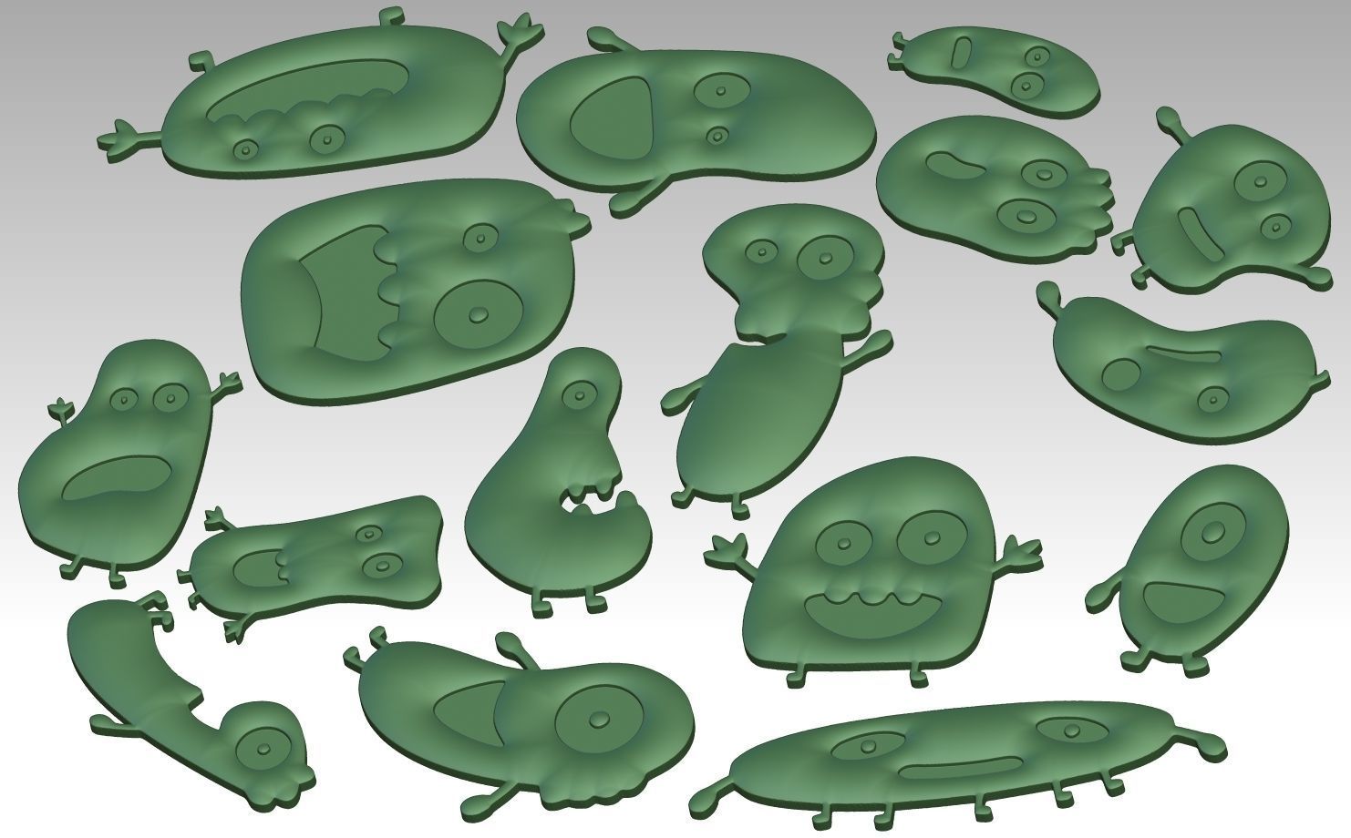 free convert crazy shapes funny 3D model 3D printable | CGTrader