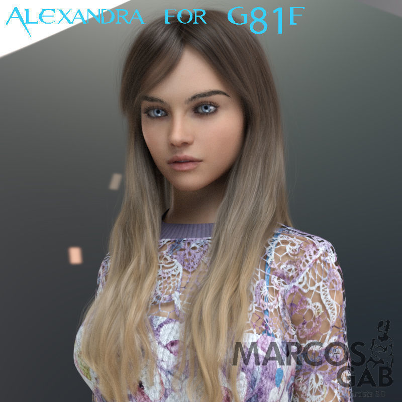 MGAB Alexandra for Genesis 8-1 Female 3D model animated rigged | CGTrader