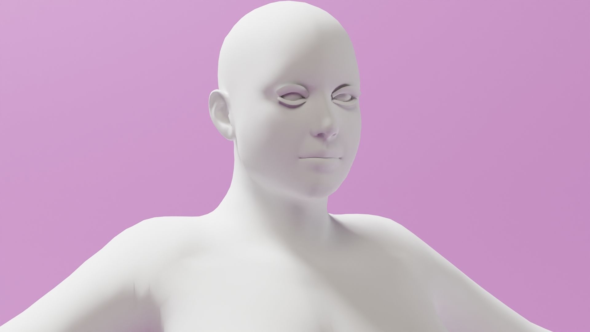 Female Base Mesh Jessy High-Poly free 3D model rigged | CGTrader