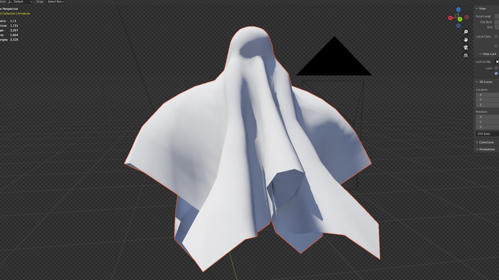 3D model ghost VR / AR / low-poly | CGTrader