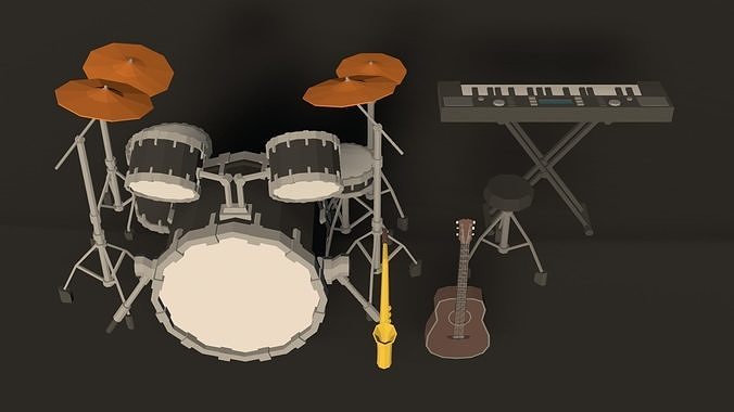 musical instrument 3D model | CGTrader