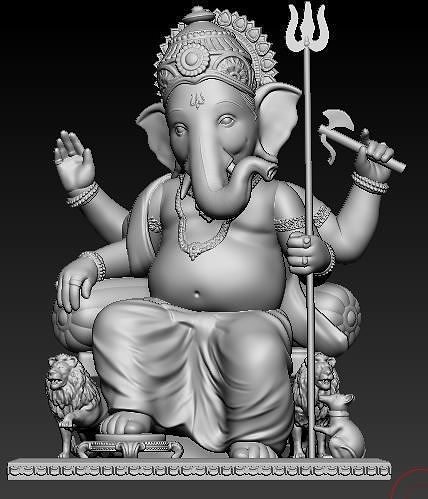 Ganesh Idol 3D Printable model 1 3D model 3D printable | CGTrader