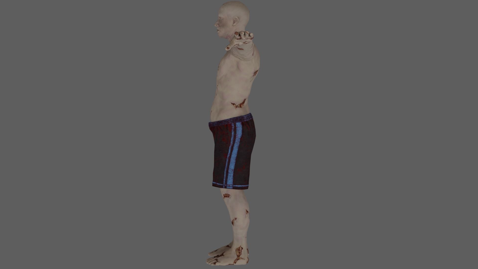 Rigged Zombie 01 3D model rigged | CGTrader