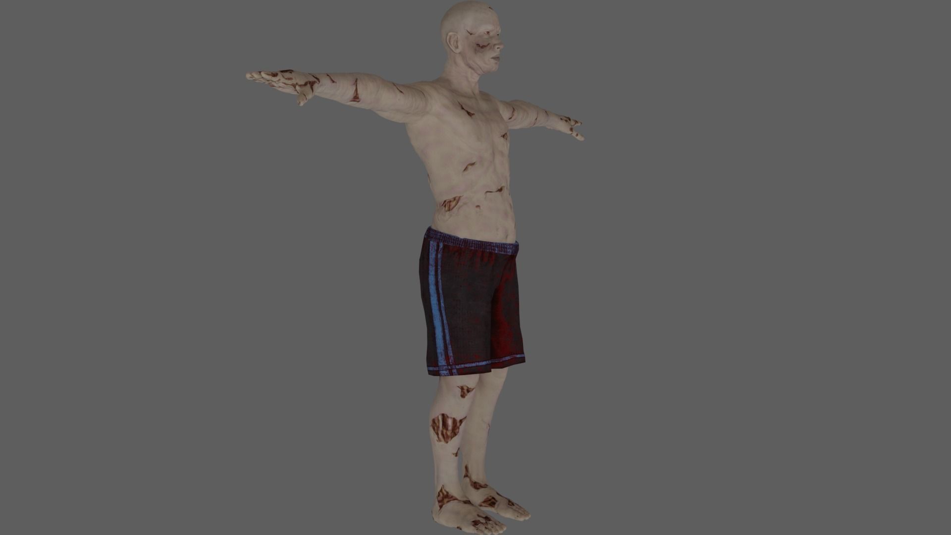 Rigged Zombie 01 3D model rigged | CGTrader