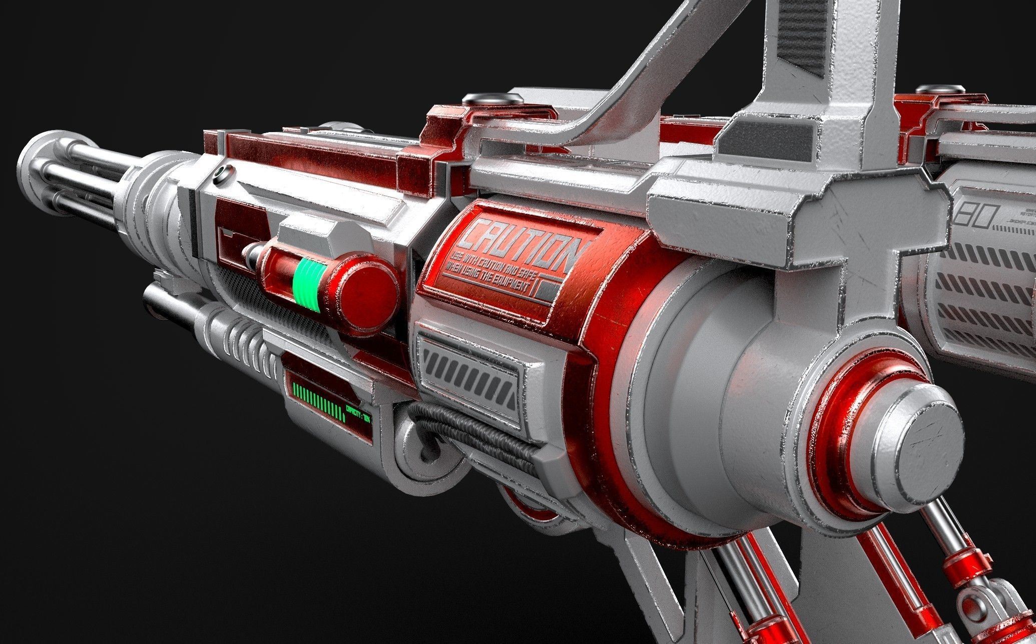 3D model Sci-Fi Laser Turret VR / AR / low-poly | CGTrader