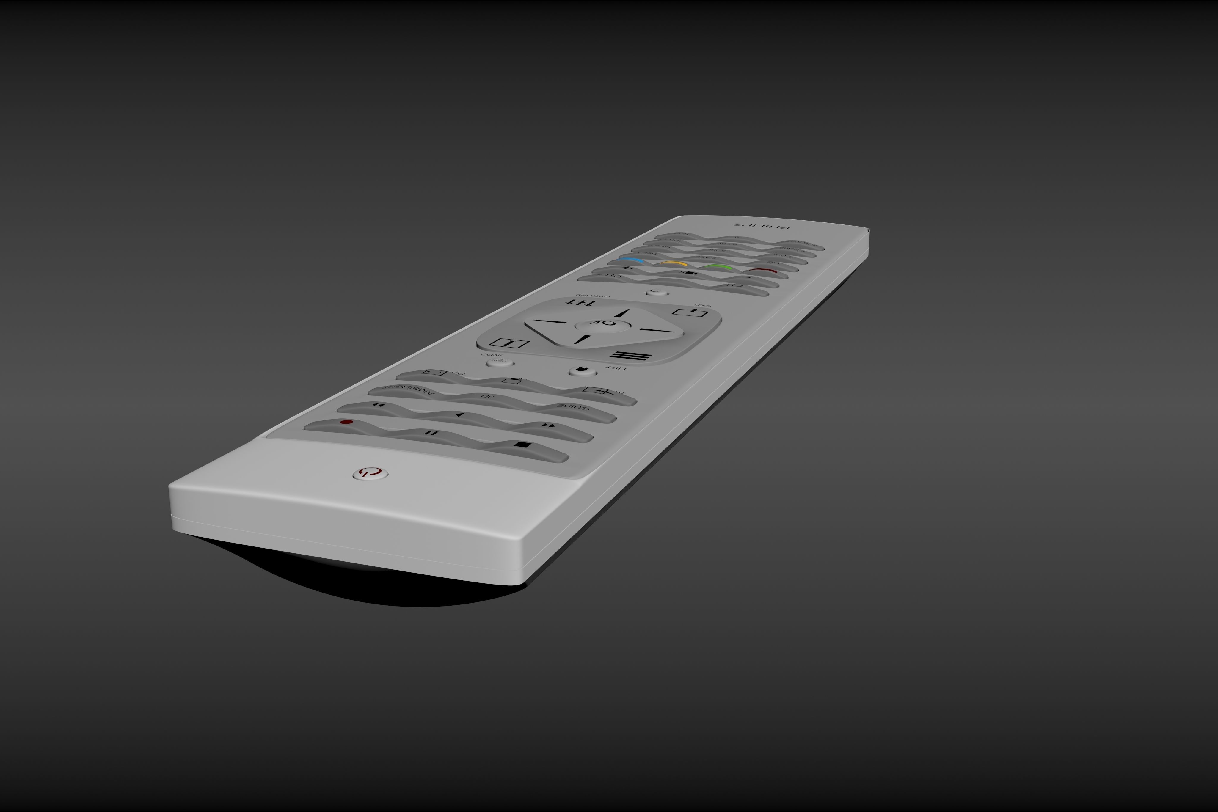 TV remote 3D model | CGTrader