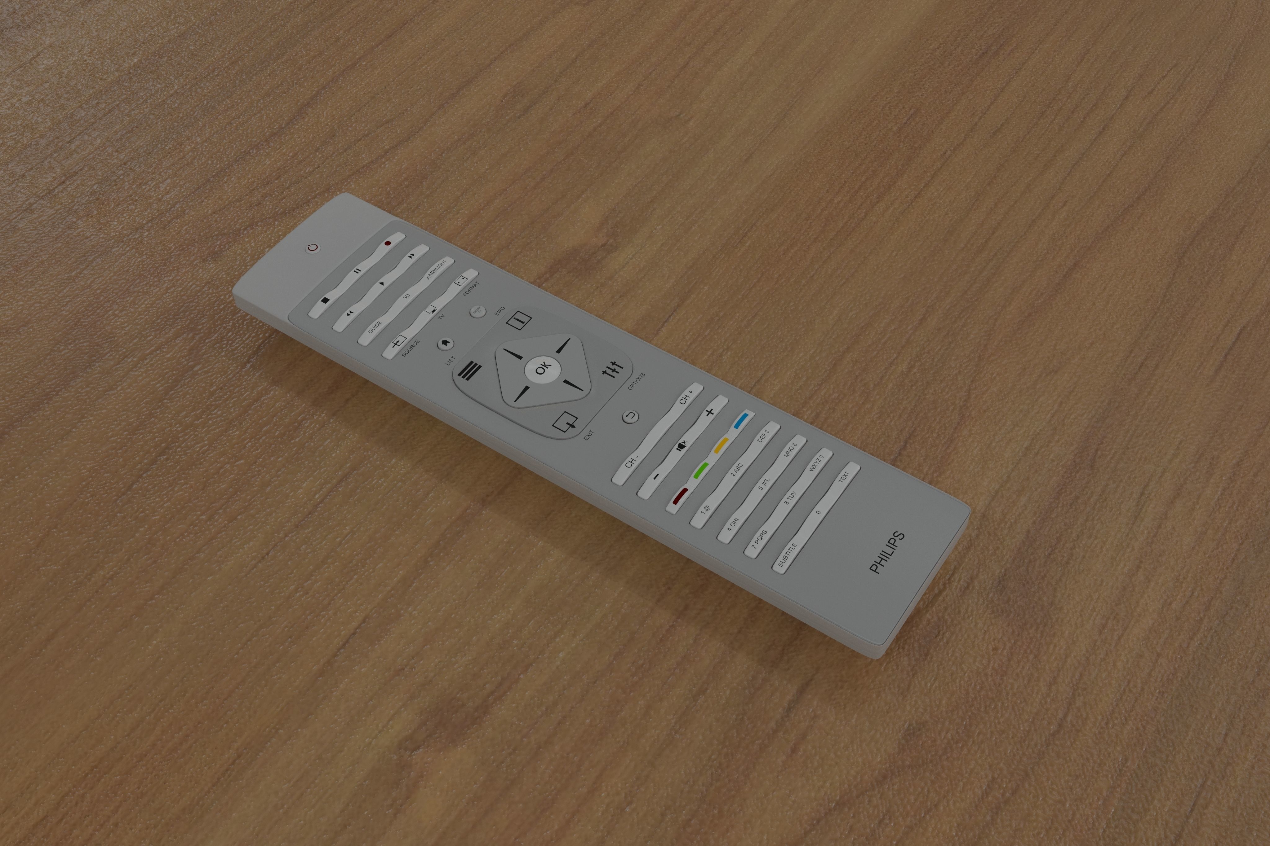TV remote 3D model | CGTrader