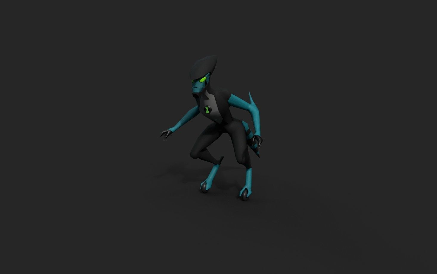 xlr8 low poly 3d model alien free 3D model | CGTrader