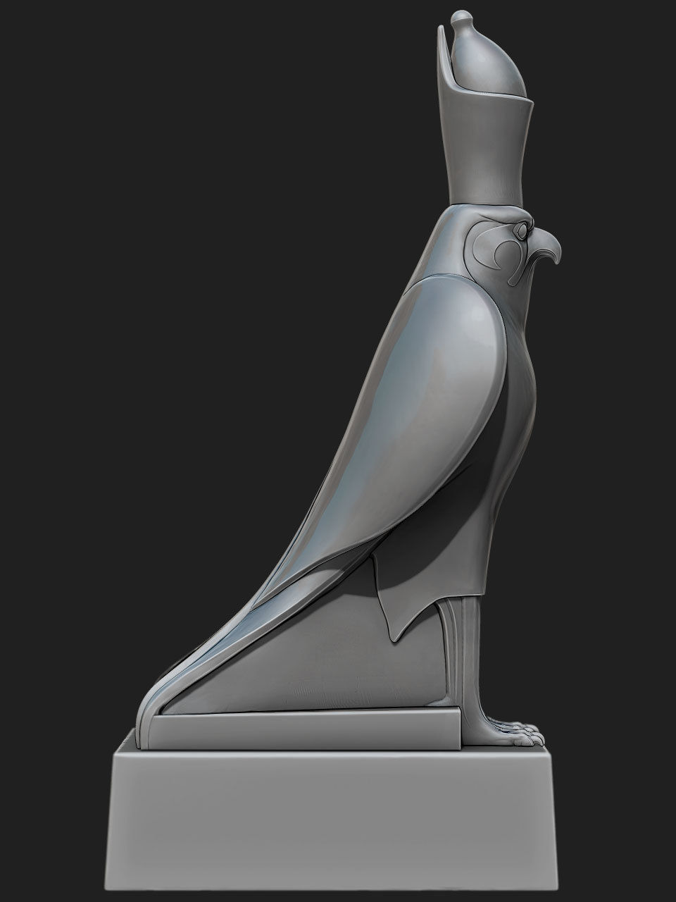 ancient egypt god horus statue 3D model 3D printable | CGTrader