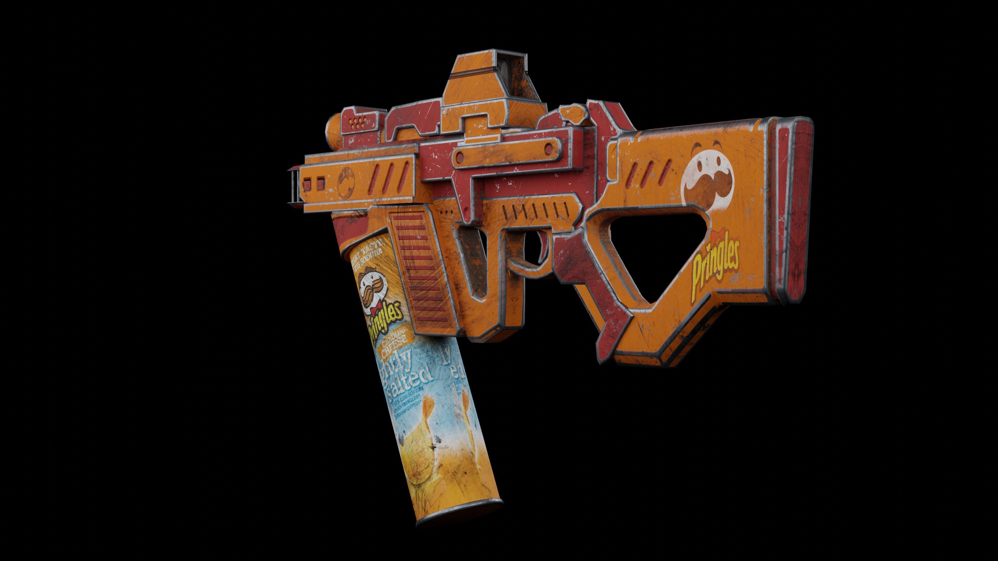 3D model Pringles Gun VR / AR / low-poly | CGTrader