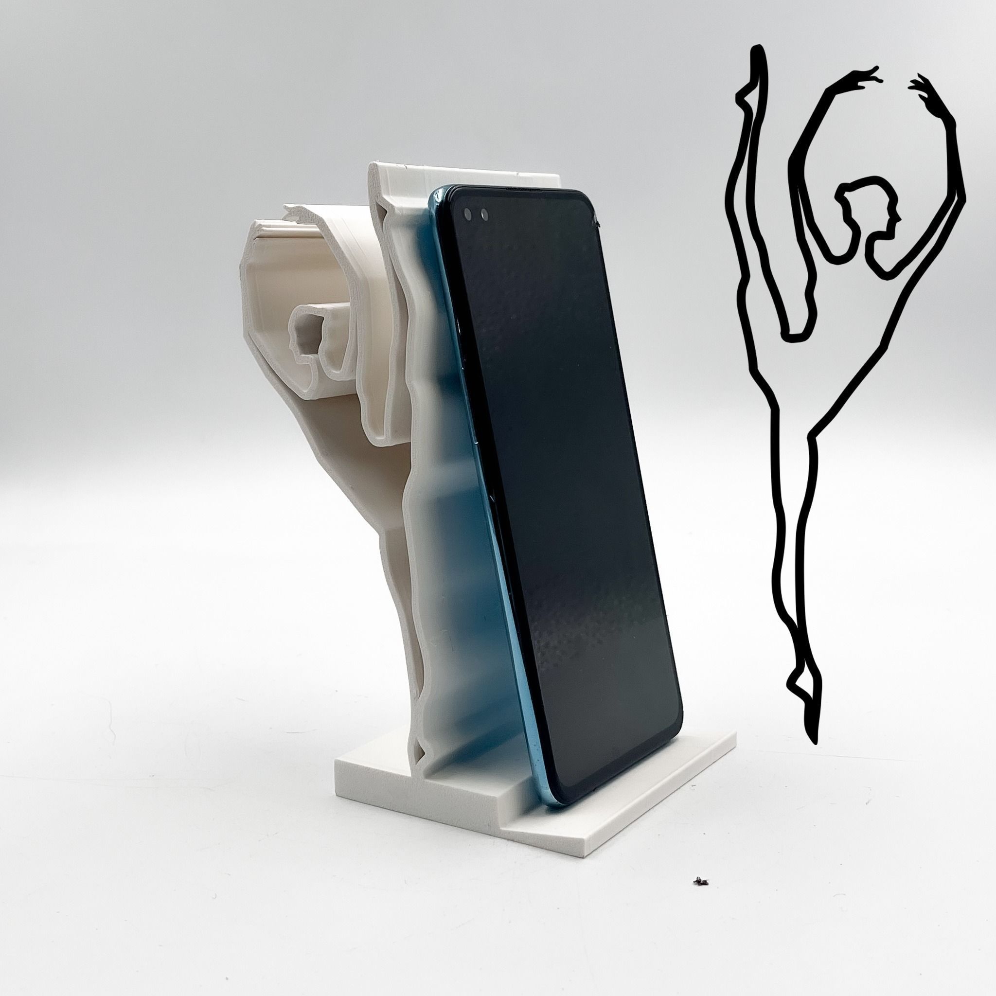 BALLERINA PHONE HOLDER BALLET DANCER OFFICE DESK PRINT IN PLACE 3D ...