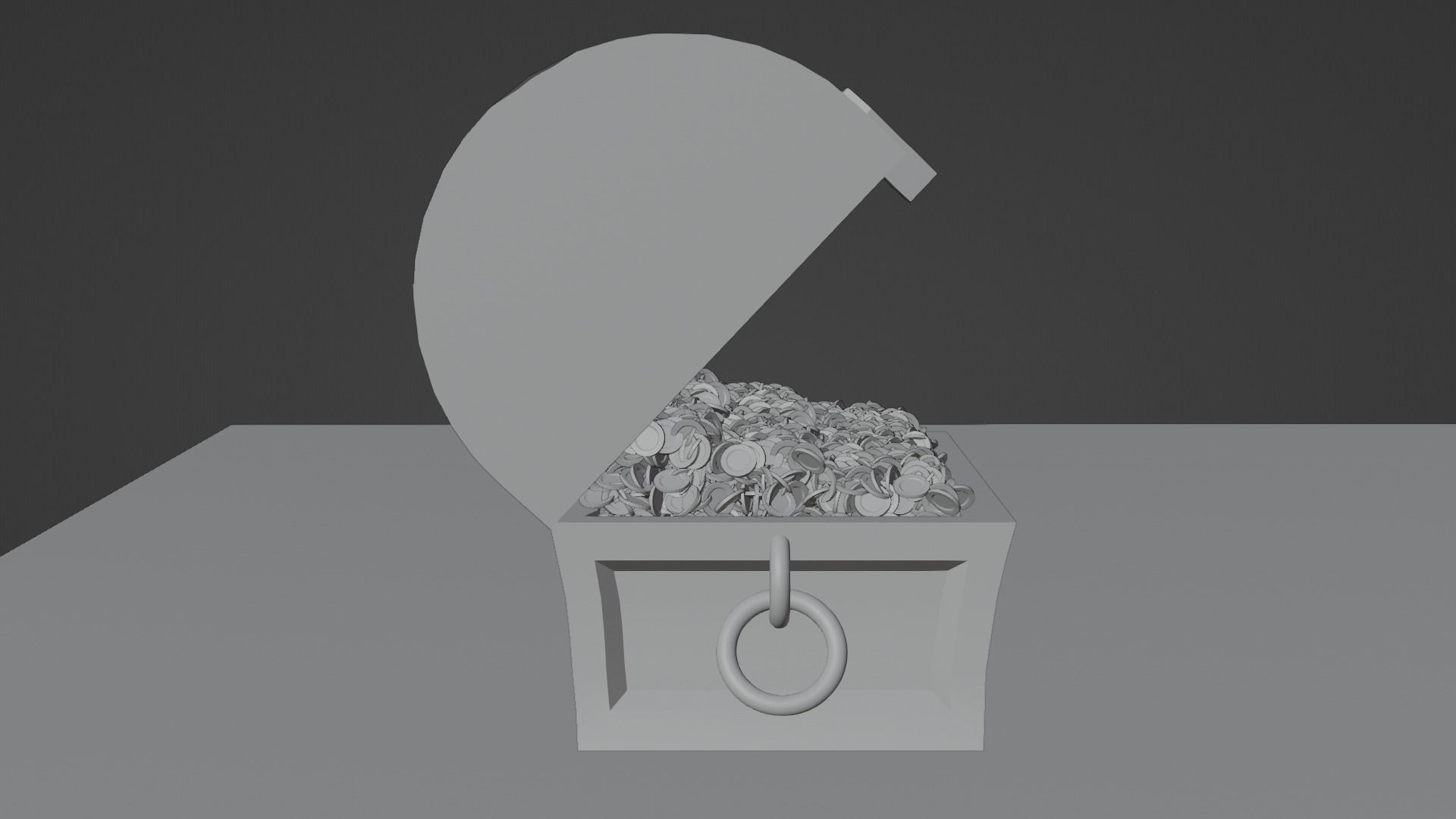 3D model Chest full of coins VR / AR / low-poly | CGTrader