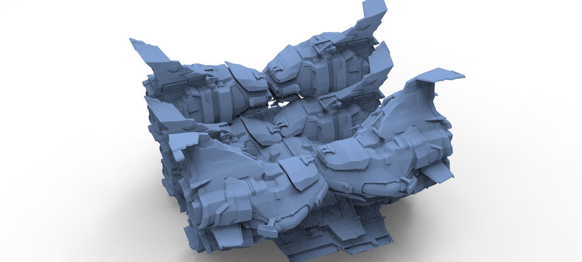 Space Roamer Mining laser Architecture 3 3D model | CGTrader