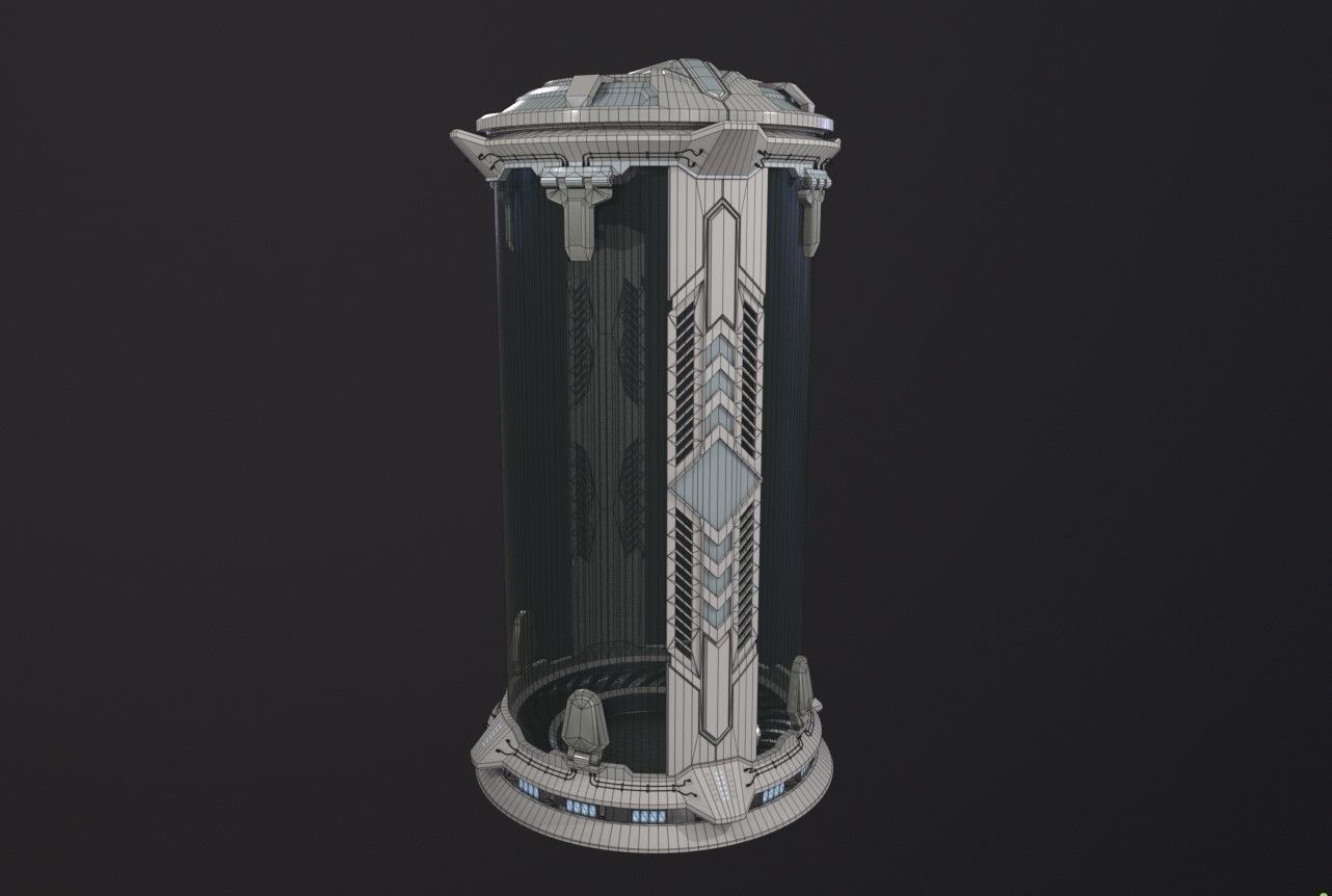 3D model Sci-Fi cryo pod VR / AR / low-poly | CGTrader