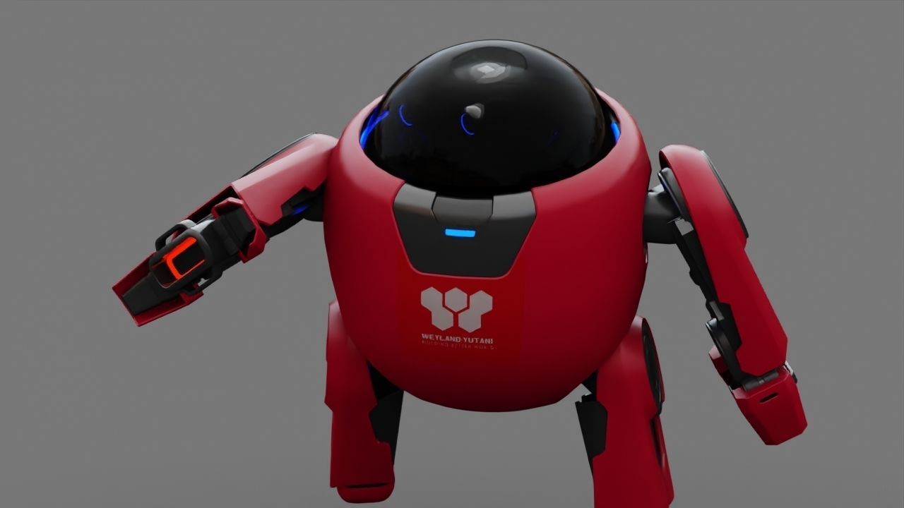 DRONE BOR MX4 Rigged 3D model rigged | CGTrader