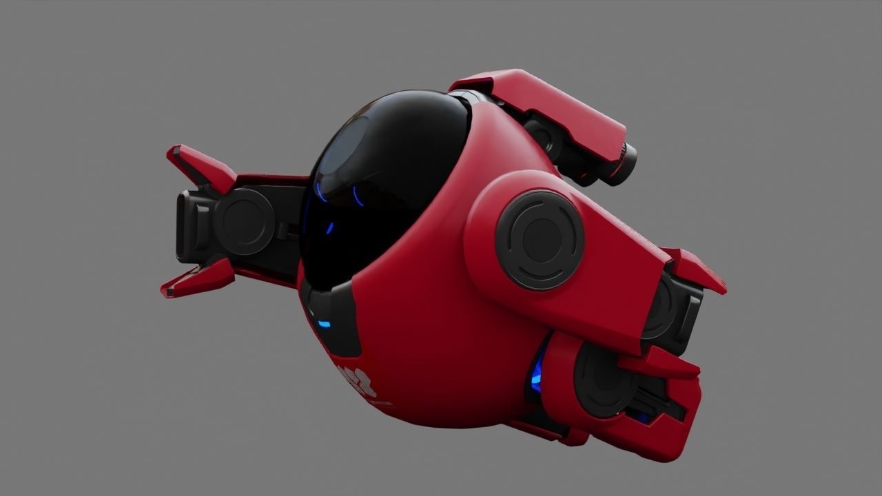 DRONE BOR MX4 Rigged 3D model rigged | CGTrader