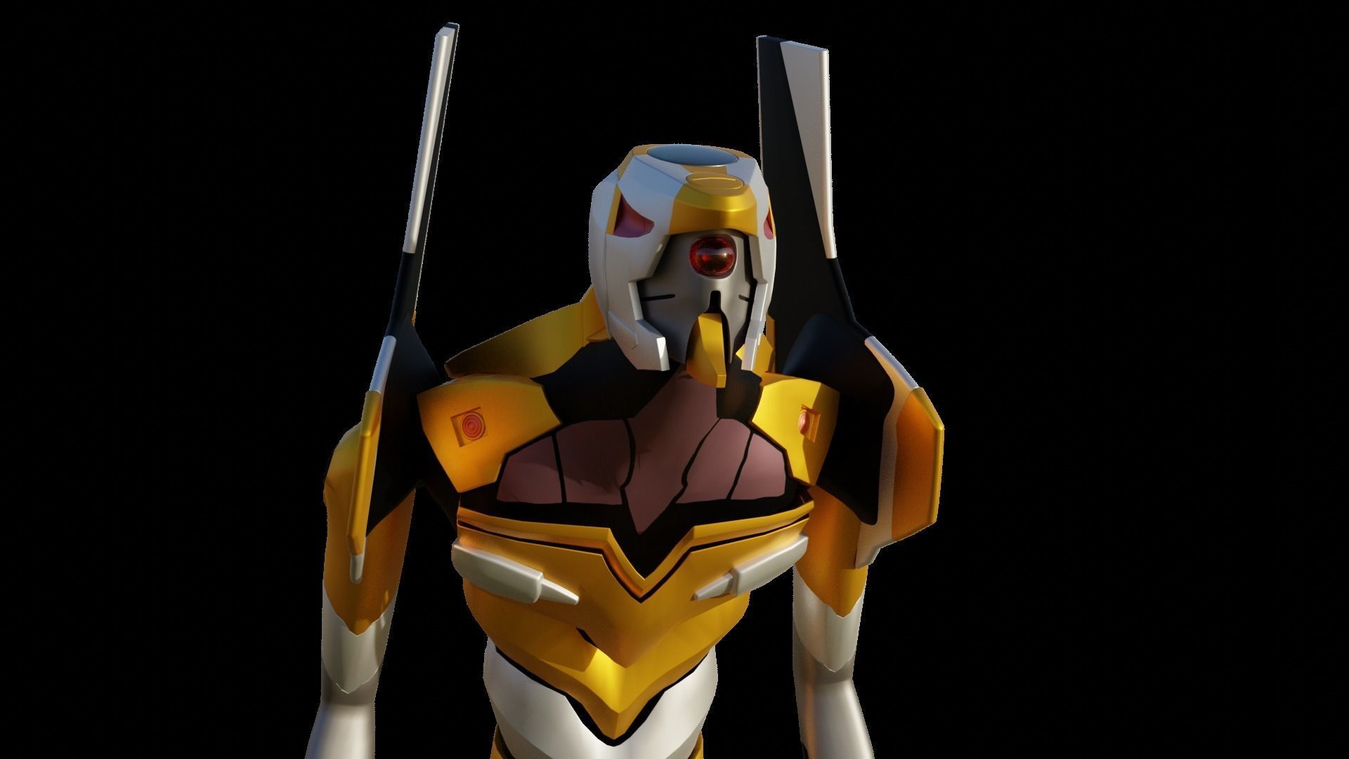 3D model Rigged EVA 00 Unit Neon Genesis Evangelion VR / AR / low-poly ...