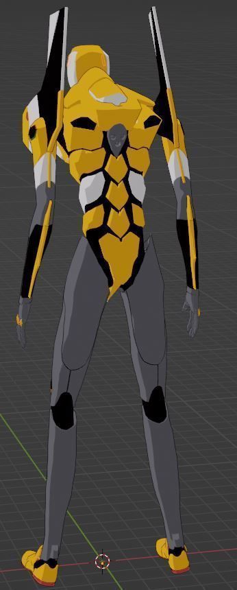 3D model Rigged EVA 00 Unit Neon Genesis Evangelion VR / AR / low-poly ...