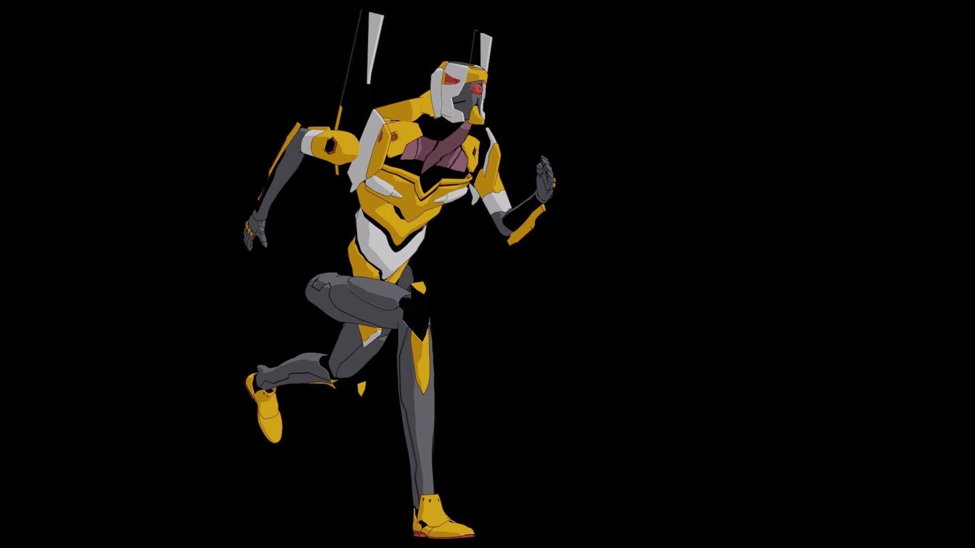3D model Rigged EVA 00 Unit Neon Genesis Evangelion VR / AR / low-poly ...
