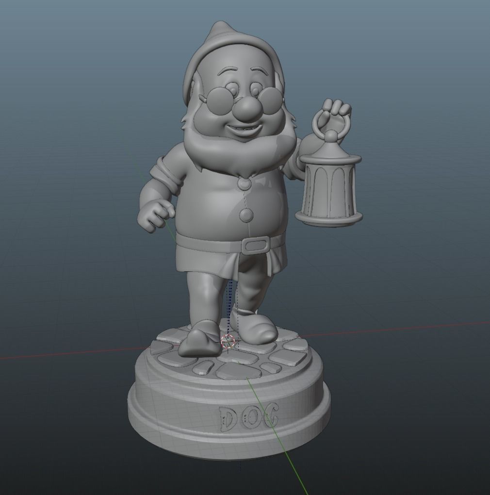 Doc the Dwarf 3D model 3D printable | CGTrader