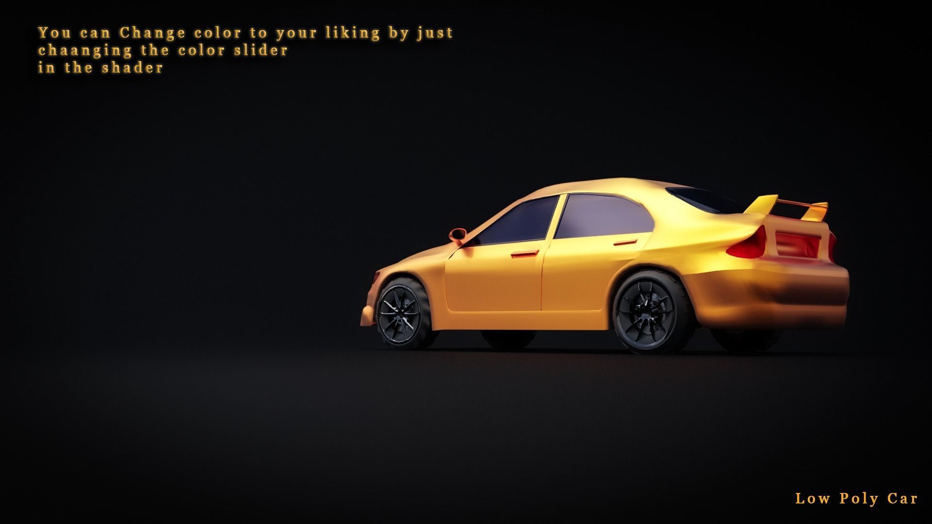 LOW POLY CAR MODEL FOR GAME free VR / AR / low-poly 3D model rigged ...