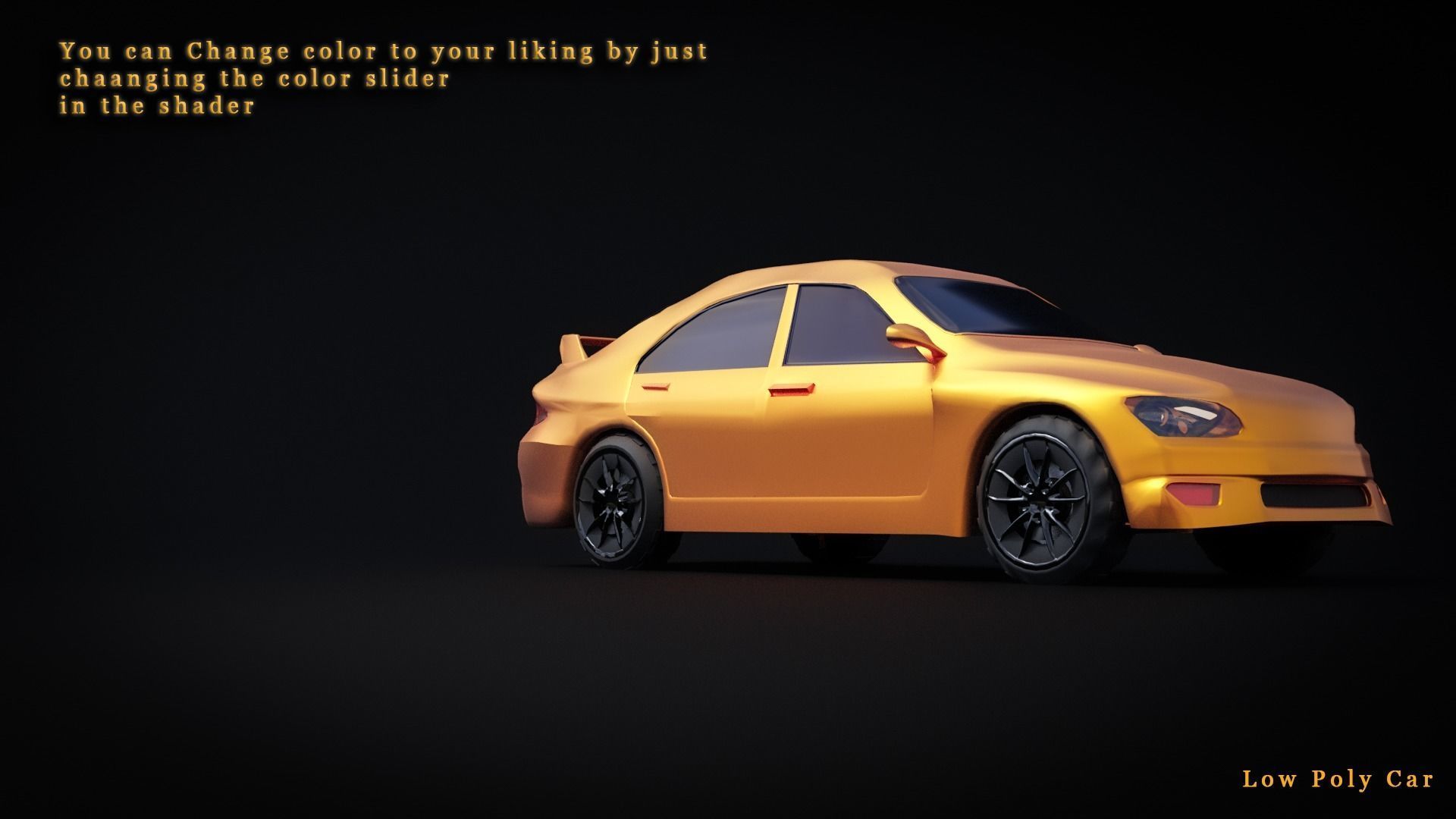 LOW POLY CAR MODEL FOR GAME free VR / AR / low-poly 3D model rigged ...