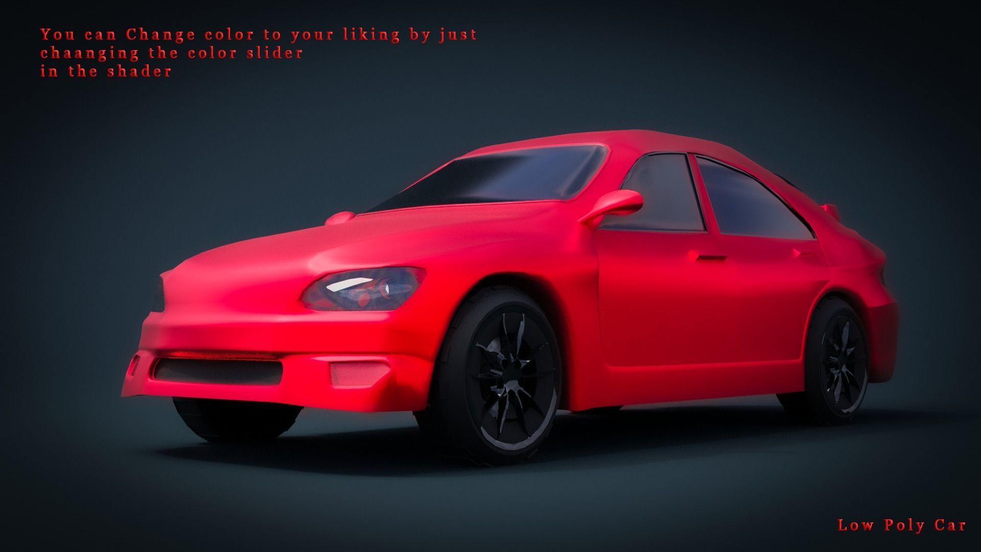 LOW POLY CAR MODEL FOR GAME free VR / AR / low-poly 3D model rigged ...