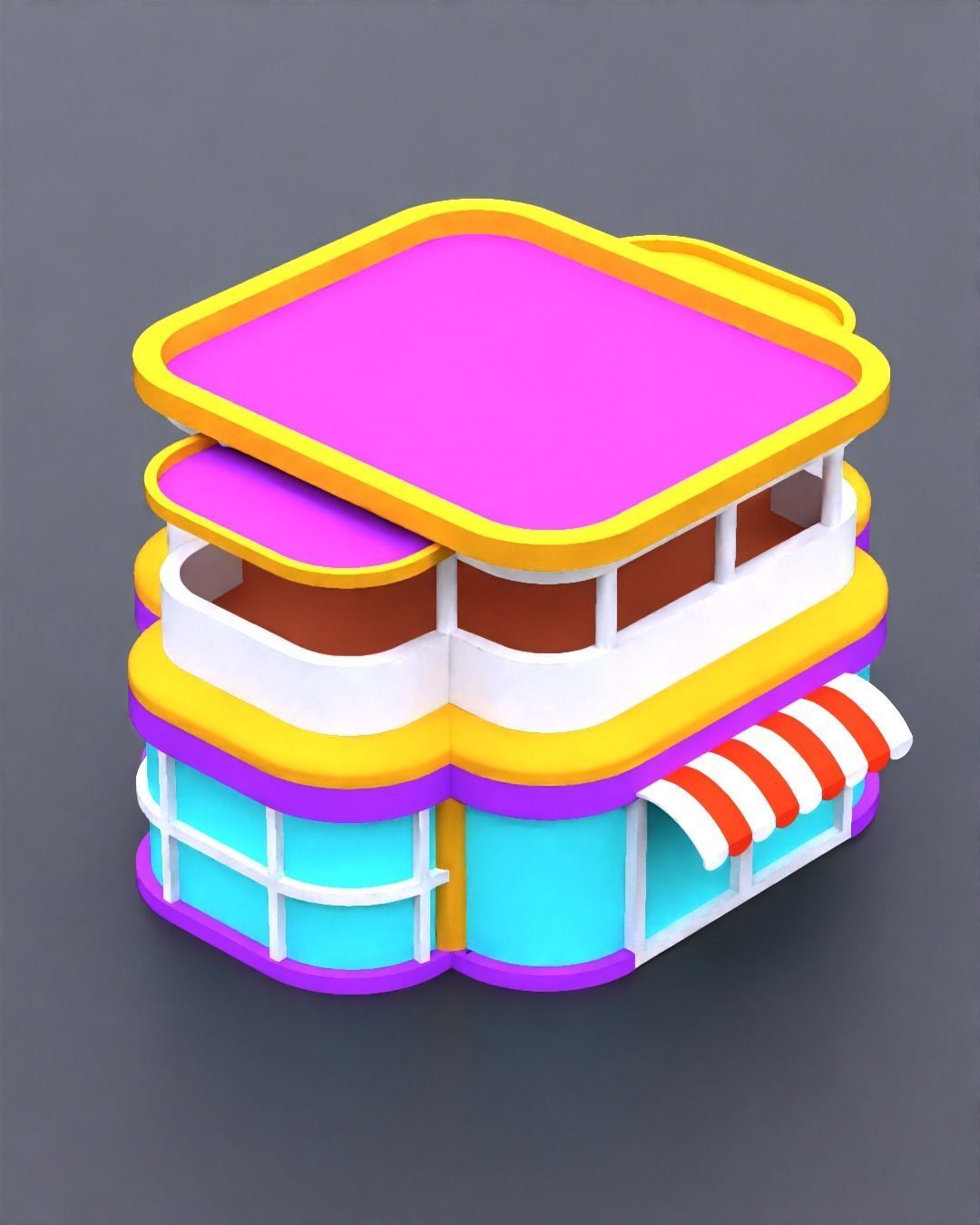 Game Building 3D model | CGTrader