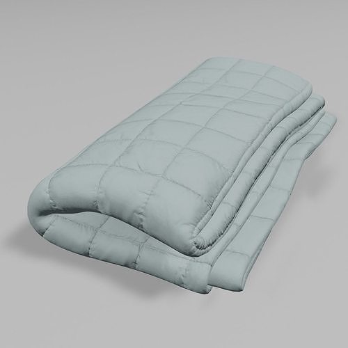 Blanket folded 3 times free 3D model | CGTrader