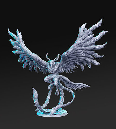 Phoenix Final Fantasy 32mm Pre-supported 3D model 3D printable | CGTrader