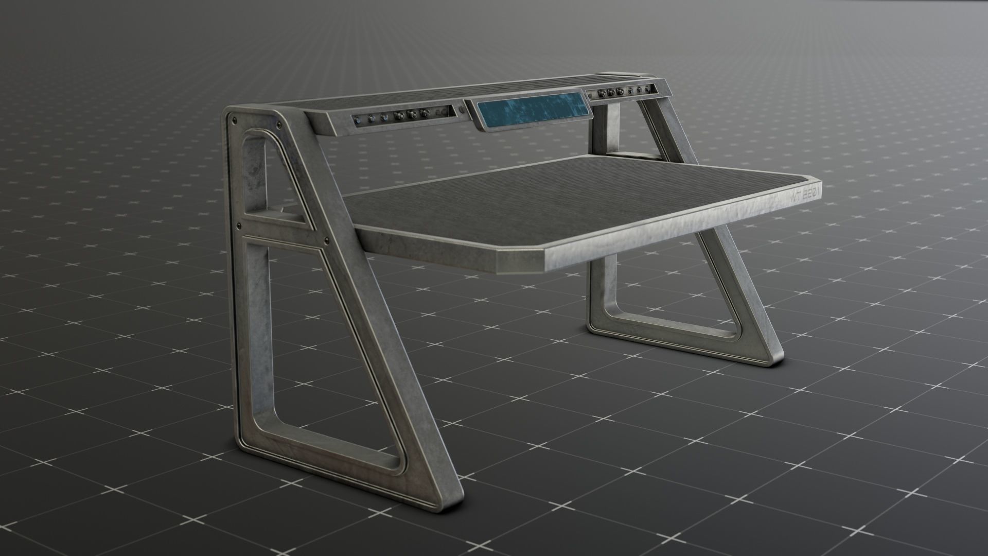 Sci-Fi Table 3D model | CGTrader