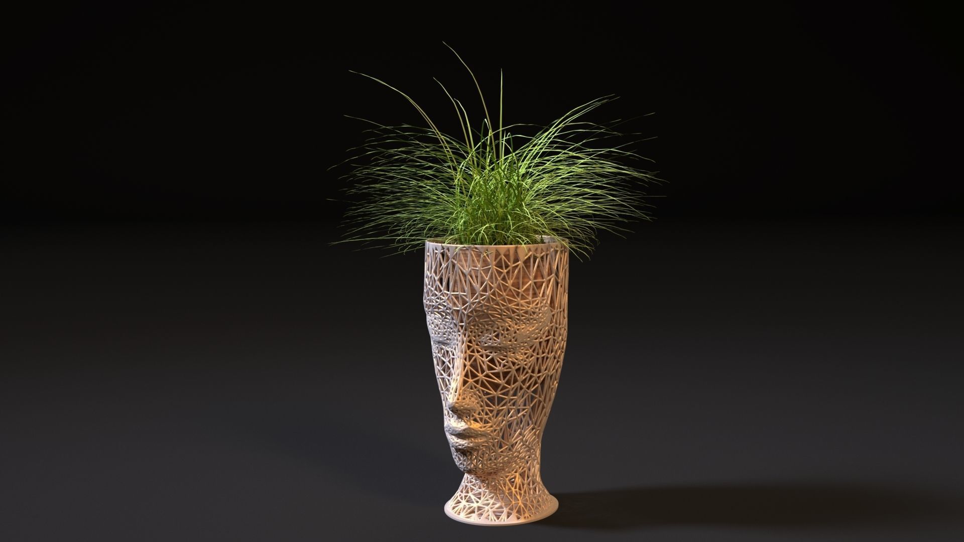 Planter head 3D model 3D printable | CGTrader