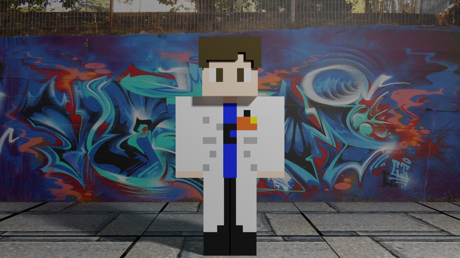 Minecraft Scientist 3D Model 3D model | CGTrader