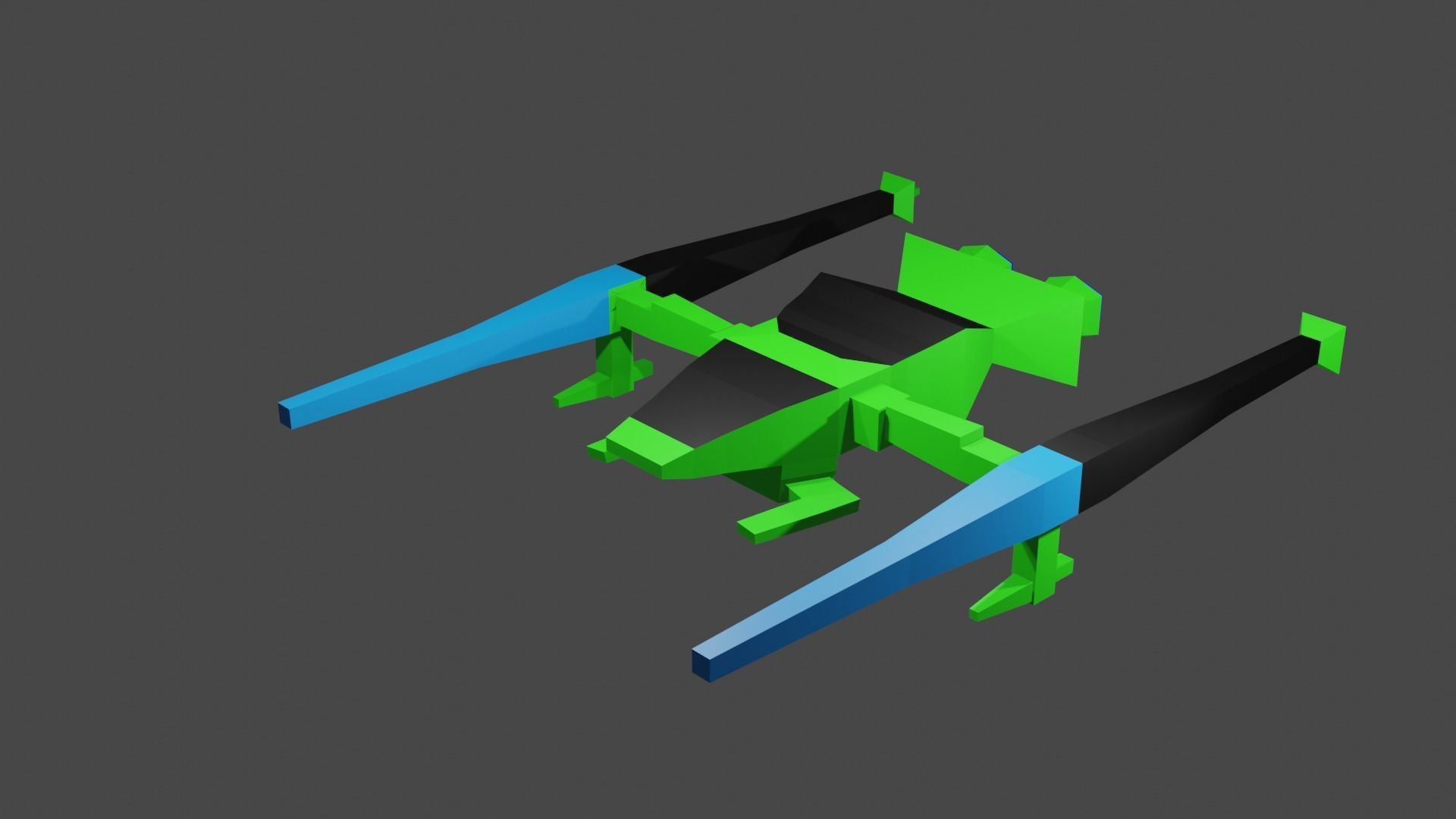 Low Poly Spaceship 3D model | CGTrader