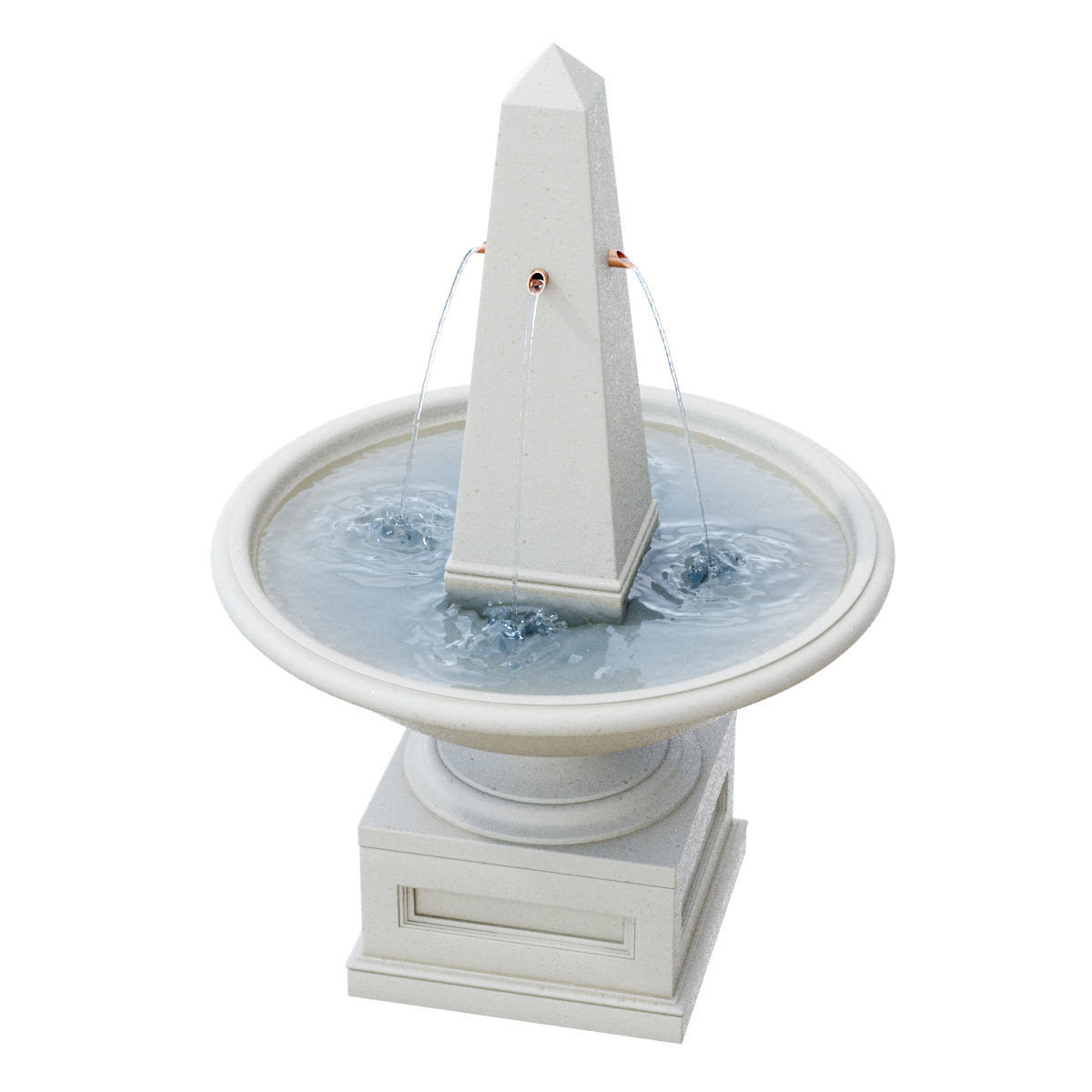 Compania-Condotti Concrete Obelisk Fountain 3D model | CGTrader