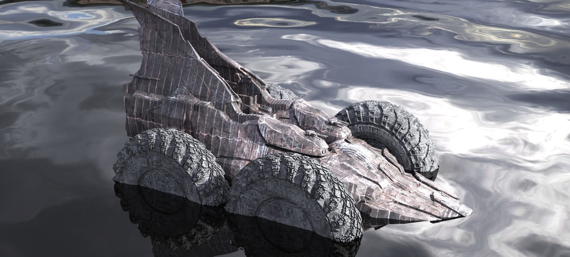 Space Roamer Mining laser Rover 1 3D model | CGTrader